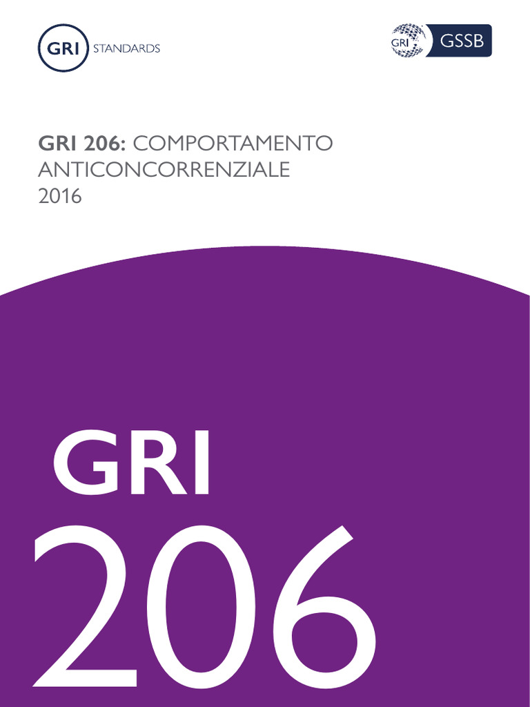 GRI 206 Comportamento Anti Corruzionale (2016) | PDF