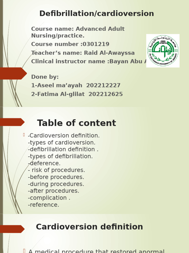 Cardioversion and Defibrillation | PDF