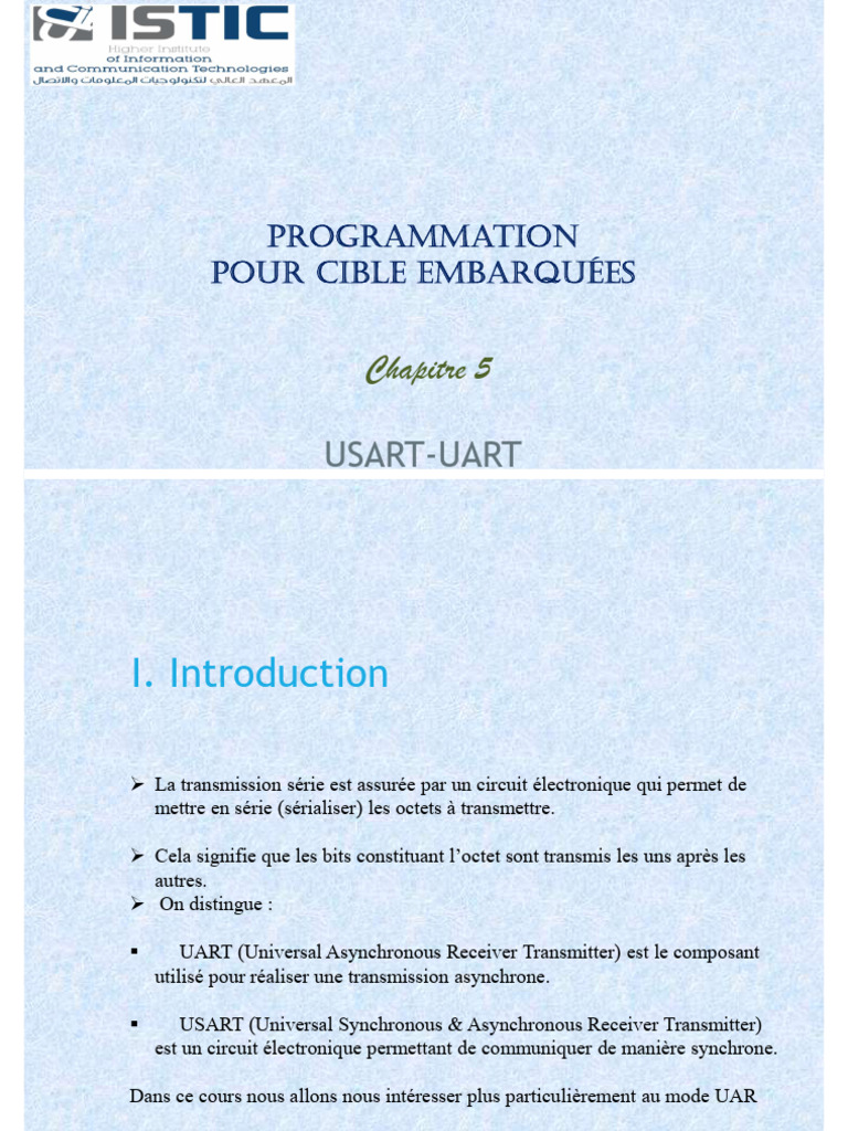 Chapitre 4 - UART | PDF