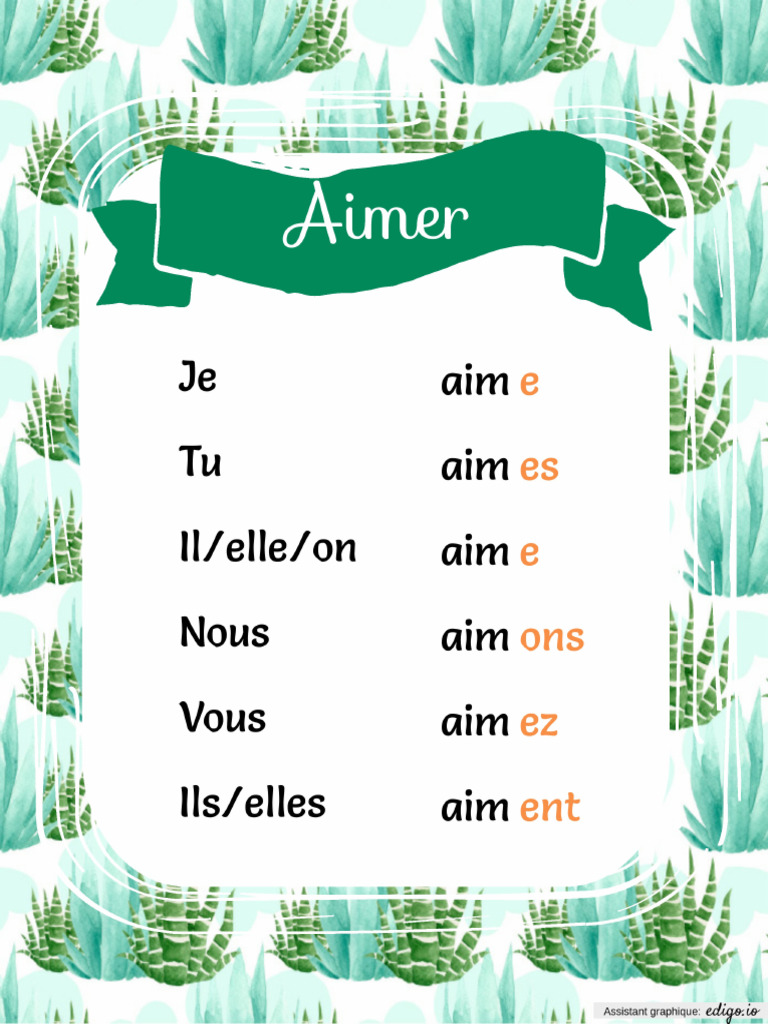 Verbe Aimer Et Exercice | PDF
