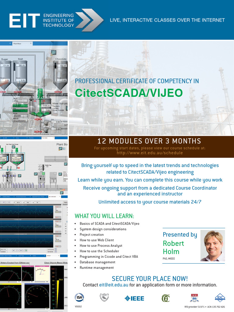 Eit Course Citect Scada Vijeo CSJ Brochure | PDF | Programmable Logic ...