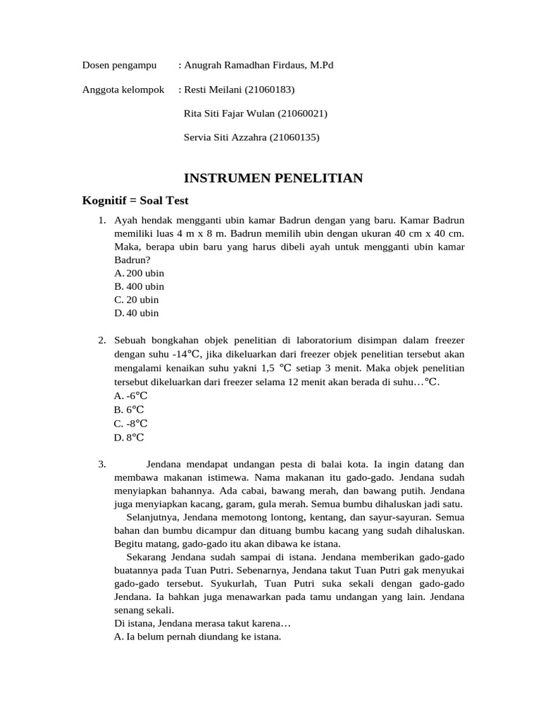 Instrumen | PDF