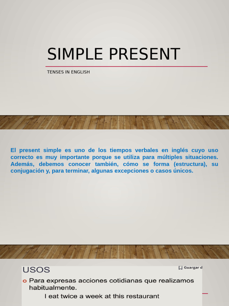 Simple Present | PDF