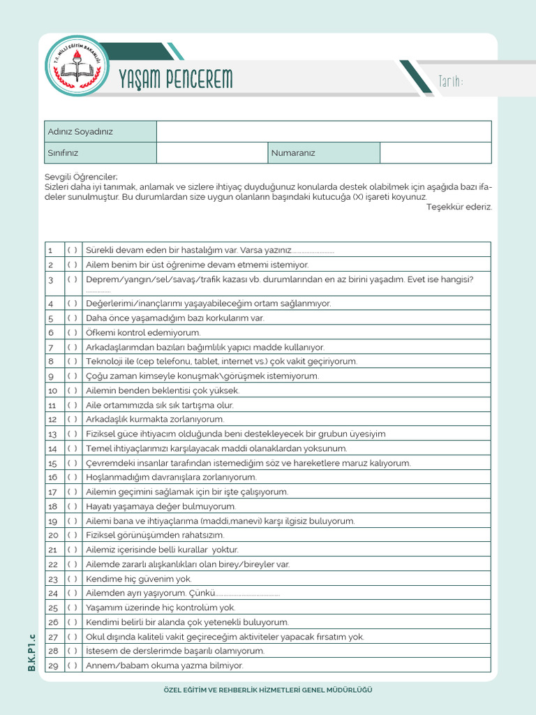 Yasam-Pencerem | PDF