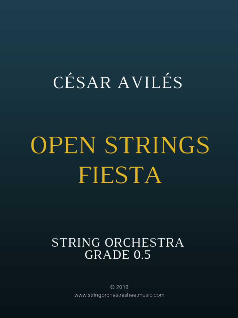 Open Strings Fiesta Score and Parts | PDF