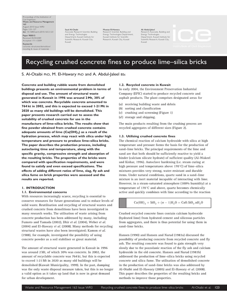 Paper 2 | PDF | Concrete | Lime (Material)