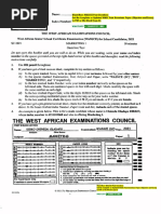 Free WAEC Past Question On Health Education / Science | PDF ...