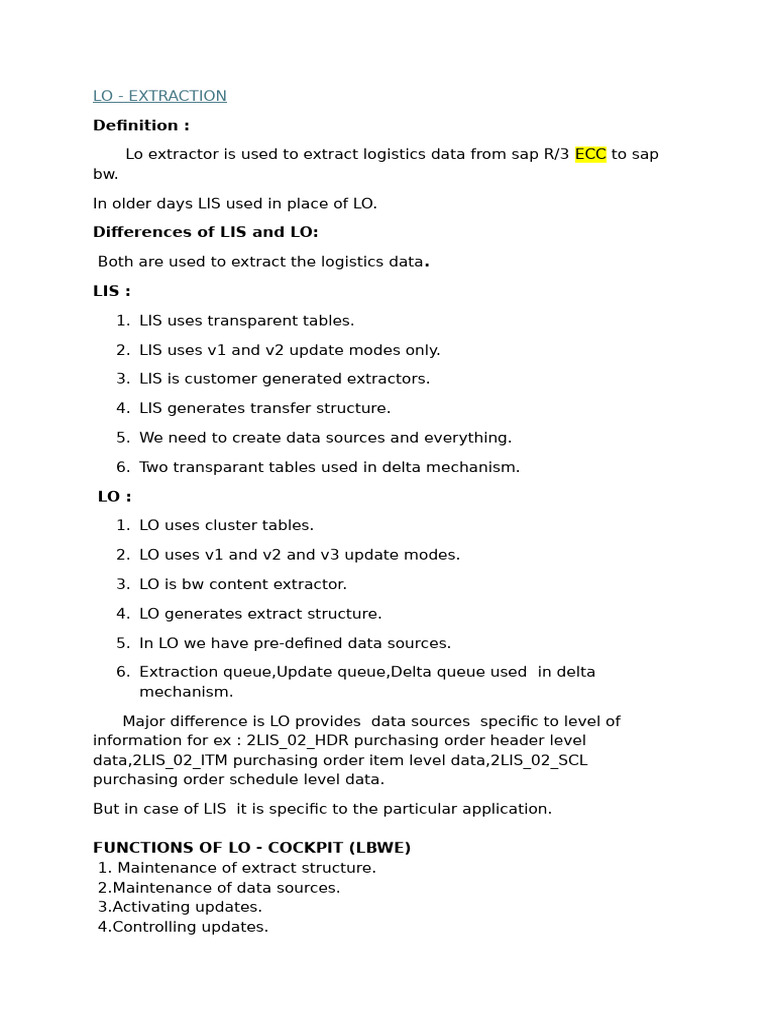 LO Cockpit Update Methods | PDF
