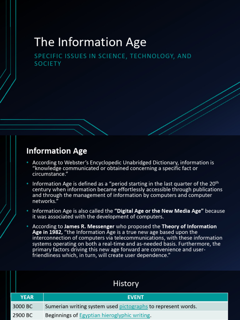 The Information Age | PDF