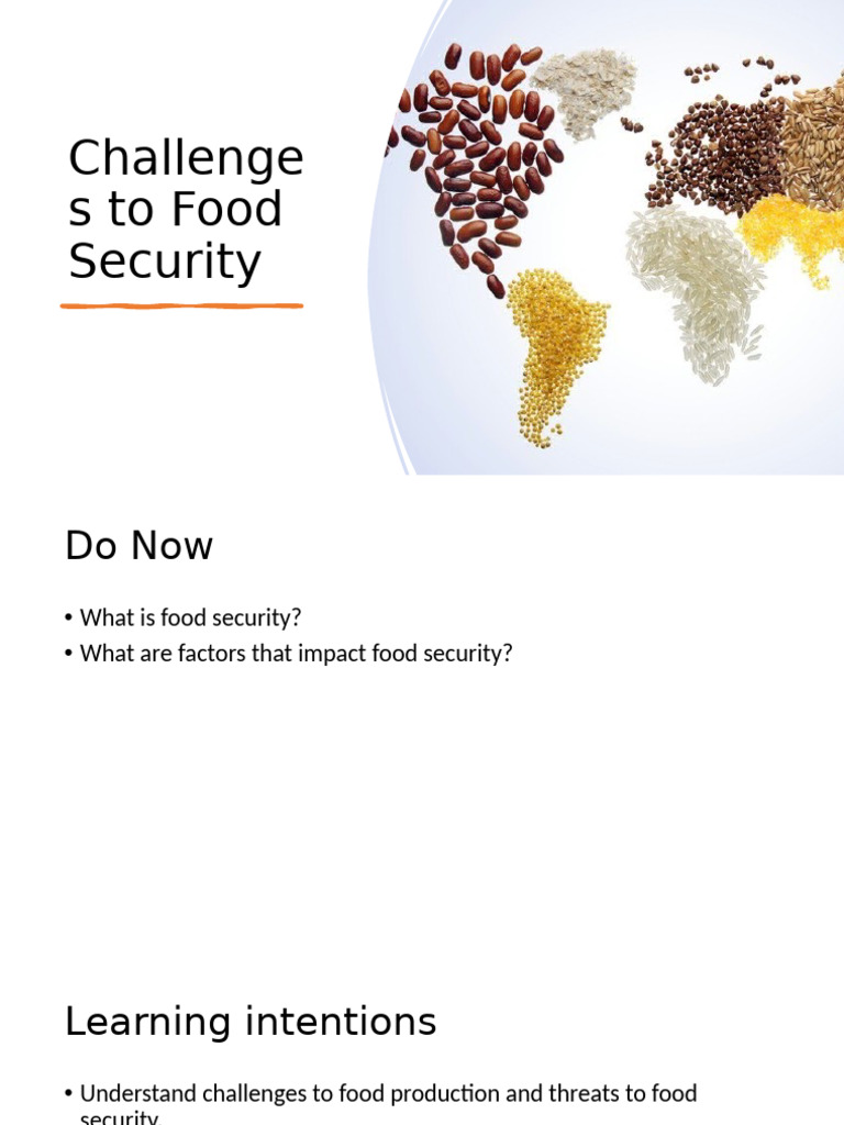 Lesson 2 Challenges To Food Security PPT v2 | PDF
