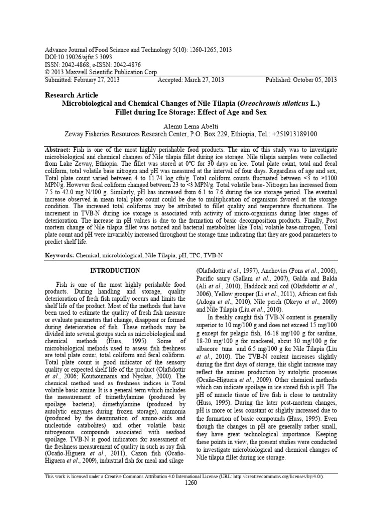 Fish TVB-N Method | PDF