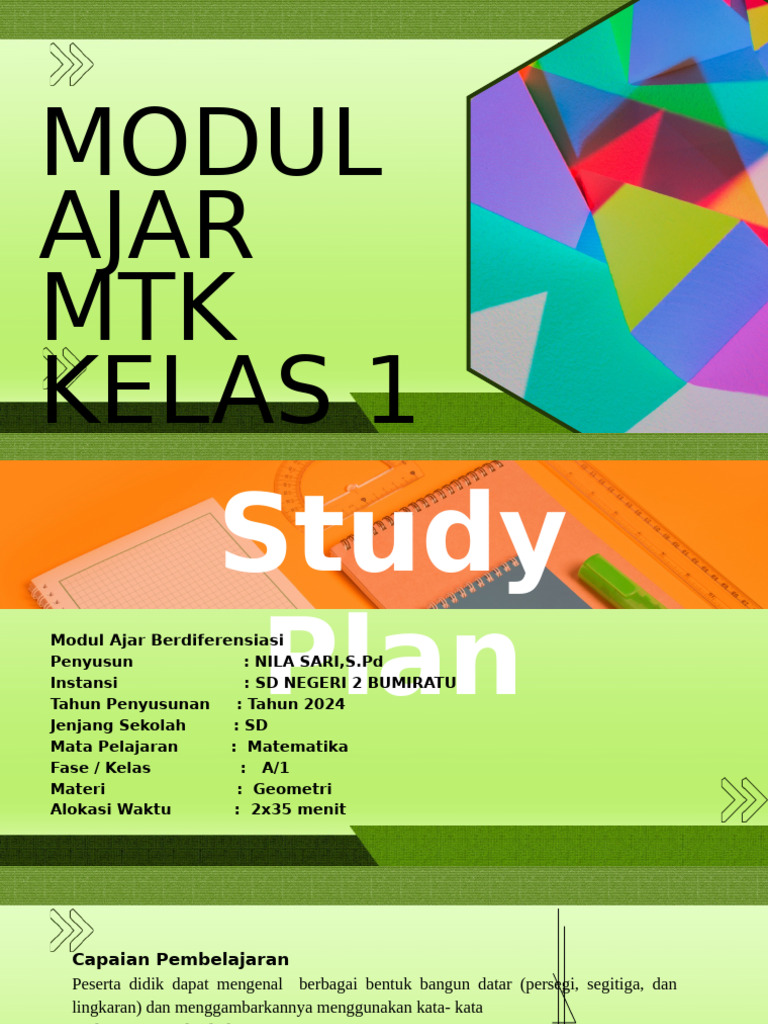 Modul Ajar Berdiferensiasi Penyusun NILA SARI,S.Pd Instansi SD NEGERI 2 BUMIRATU Tahun ...