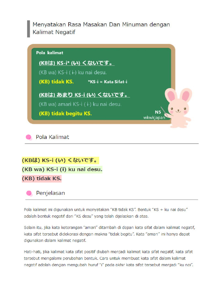 materi 2 kurang rasa | PDF