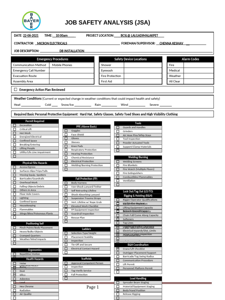 JSA #3 - DB Installation | PDF