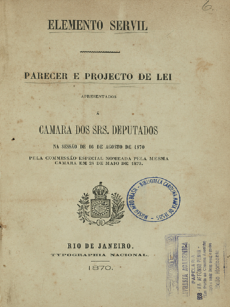 Elemento Servil - Projeto de Lei 1870 | PDF
