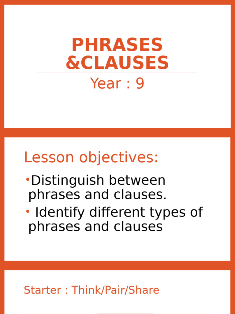 Phrases &clauses | PDF