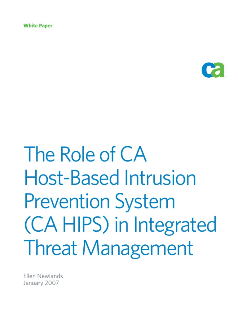 CA Hips Itm Whitepaper | PDF | Antivirus Software | Spyware