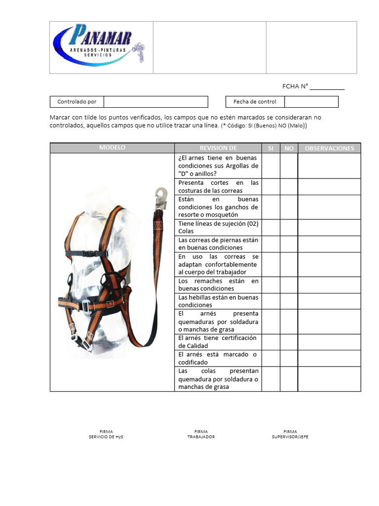 Check List de ARNES | PDF