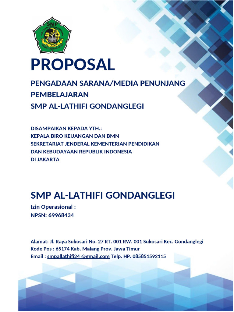 Proposal Biro Keuangan SMP Ta.2024 | PDF