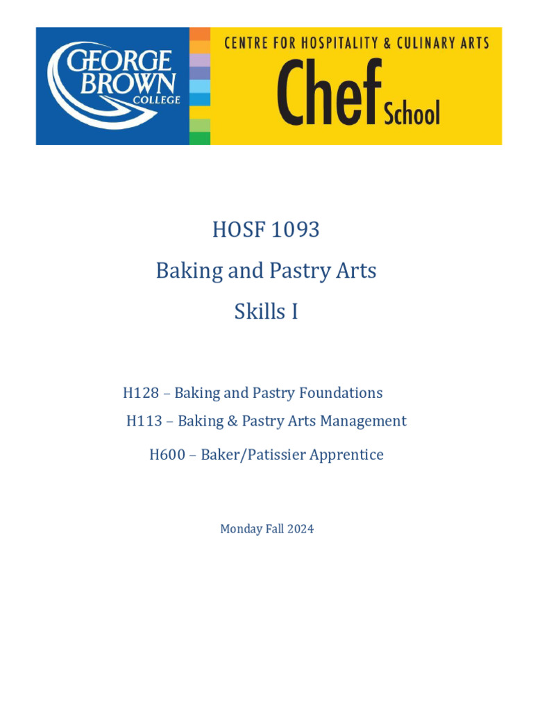HOSF Monday 1093 Fall 2024 | PDF