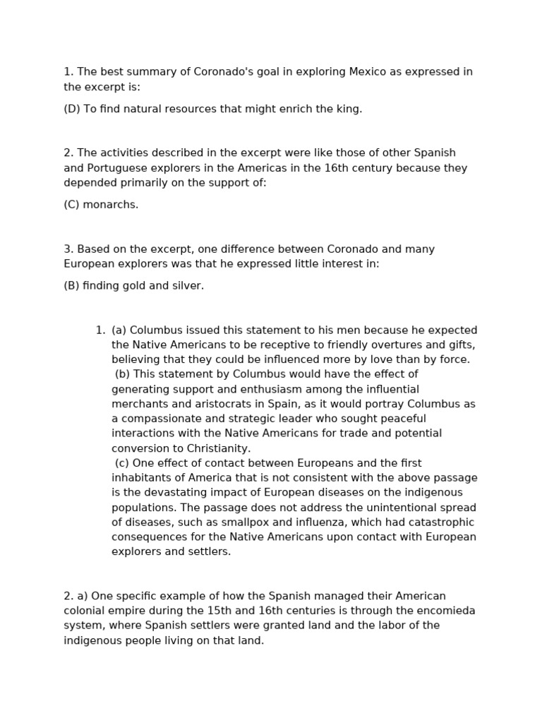 Spanish Exploration and Conquest | PDF