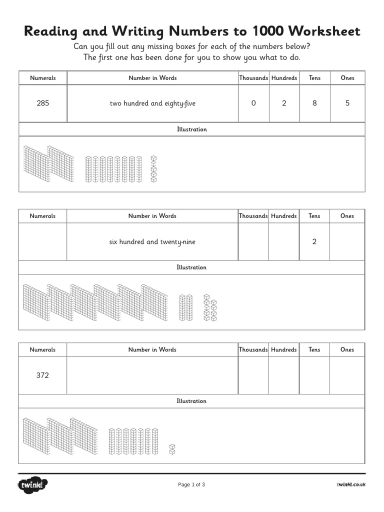 Homework Place Value | PDF