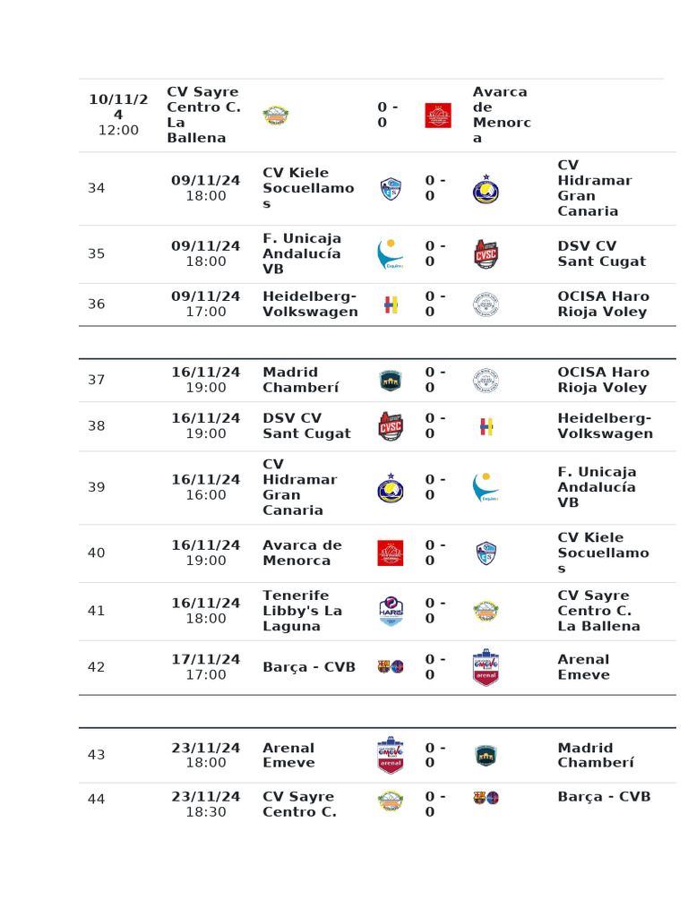 Calen Liga Eu2 | PDF