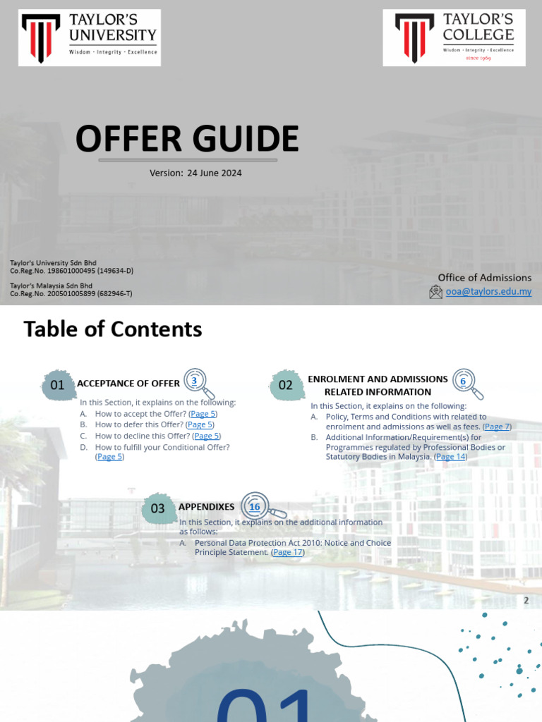 Taylors Offer Guide Odl 2024 v250624 | PDF