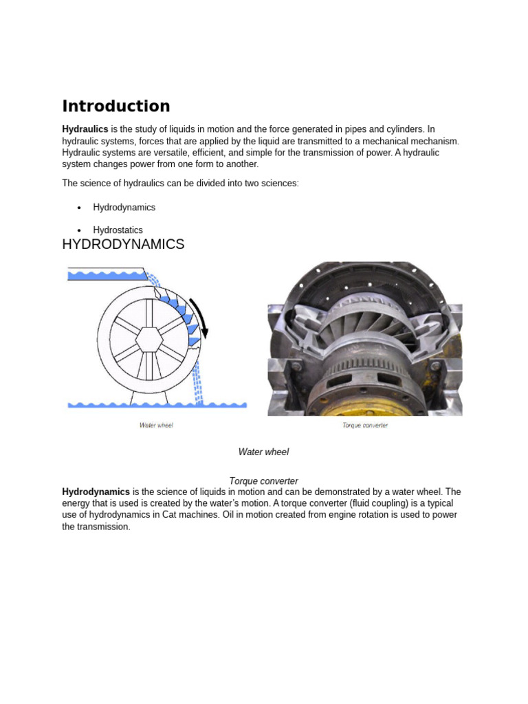 Hydraulic Principles | PDF