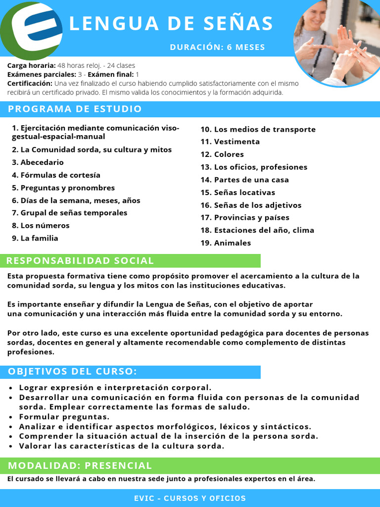 PROGRAMA DE ESTUDIO LENGUA DE SEÑAS (1) | PDF