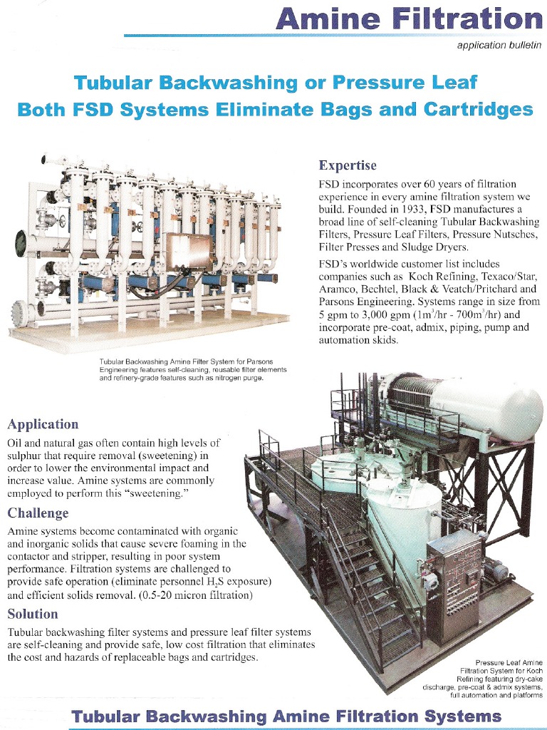 Amine Filtration | Filtration | Solid