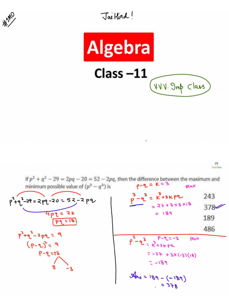 Algebra 11 Qa | PDF