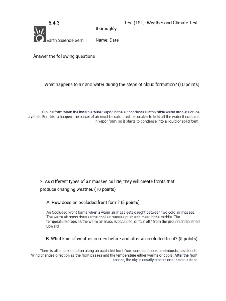 5.4.3 Test (TST) - Weather and Climate (Test)_5004003_dRLFK1U9e | PDF