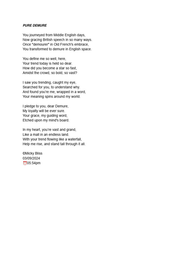 Pure Demure | PDF