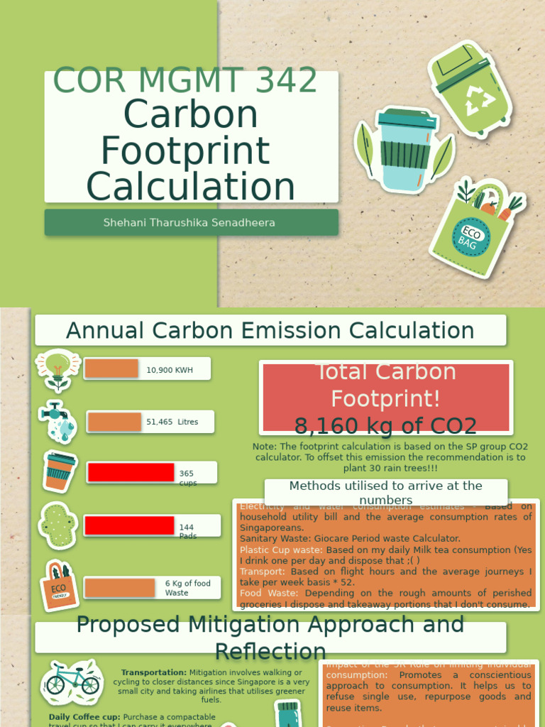 Carbon Footprint Calculation Pdf