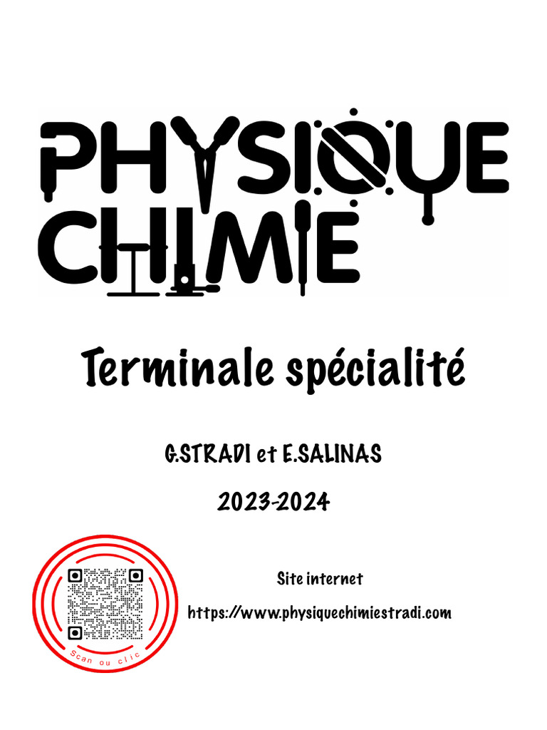 Livret Cours Terminale Spécialité 2023-2024 | PDF