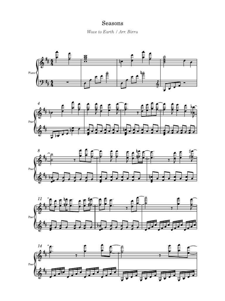 Seasons Wave To Earth | PDF