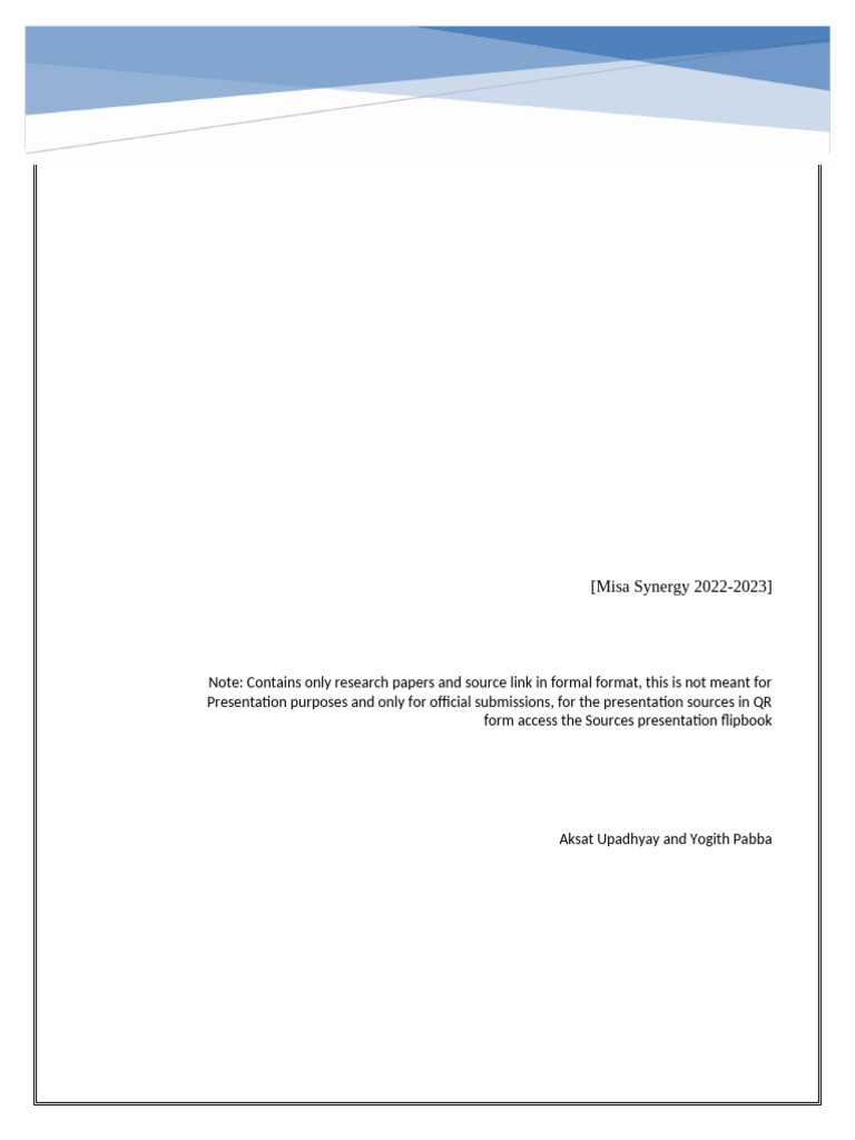 Research Booklet (For Reference Only0 | PDF