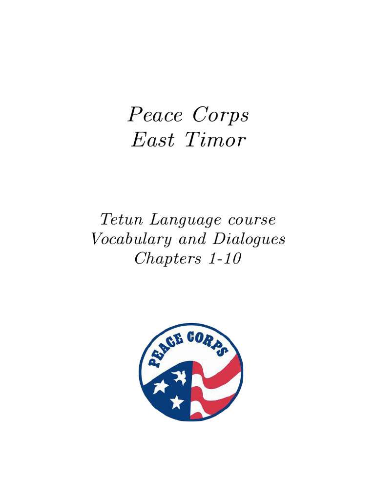 Tetun Language Course Overview | PDF | Indonesian Language | Linguistics