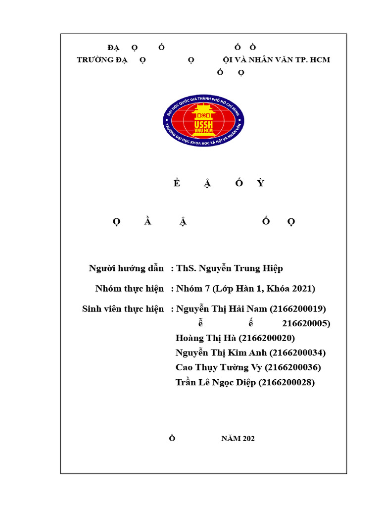 Tieu Luan Cuoi Ky - Nhap Mon HQH | PDF