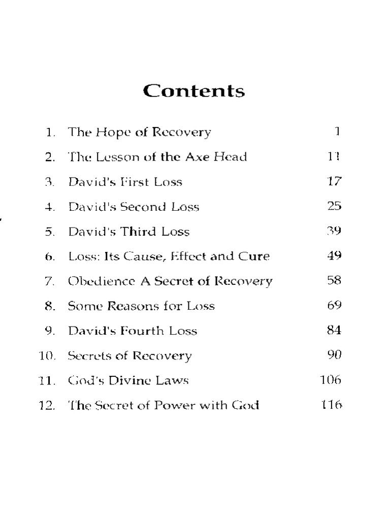 David Recovered All | PDF