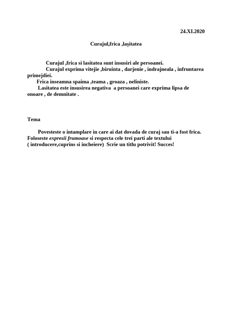 Curajul | PDF