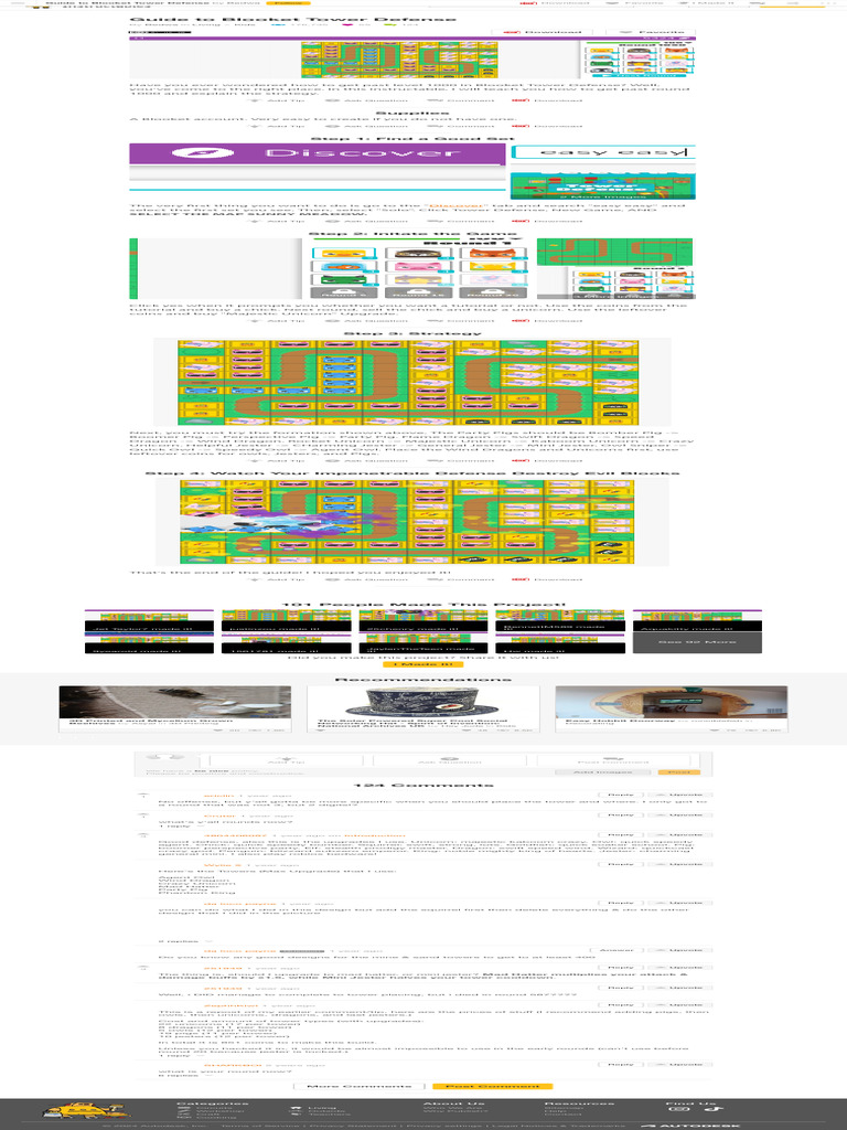 Guide To Blooket Tower Defense 4 Steps - Instructables | PDF