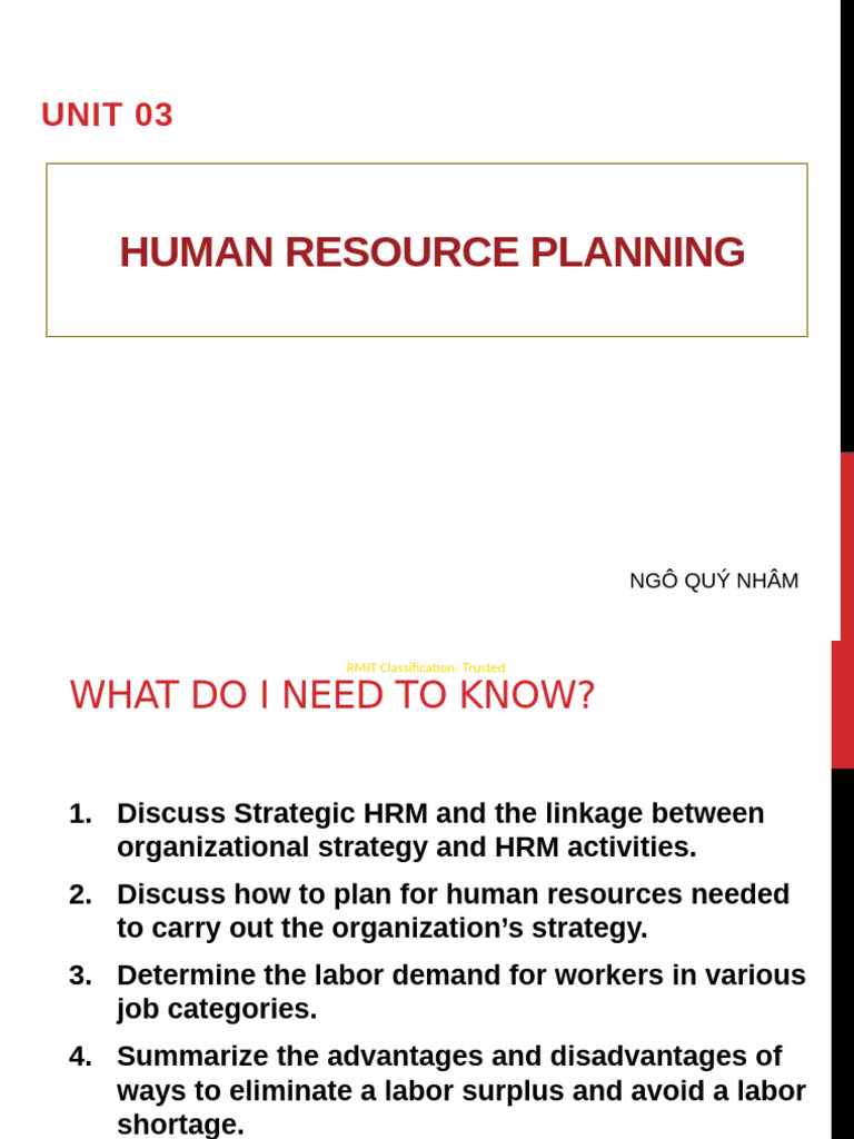 Unit03 HR Planning | PDF