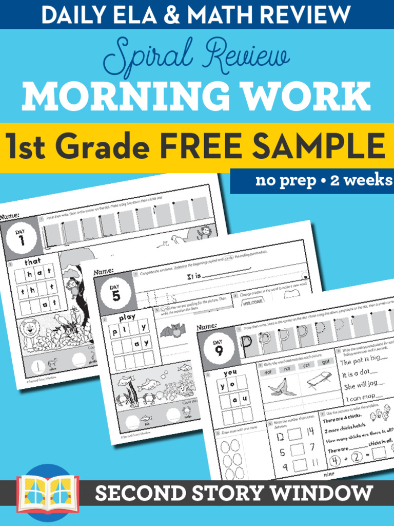 13 - 1st Grade Morning Work Free 2 Week Sample | PDF