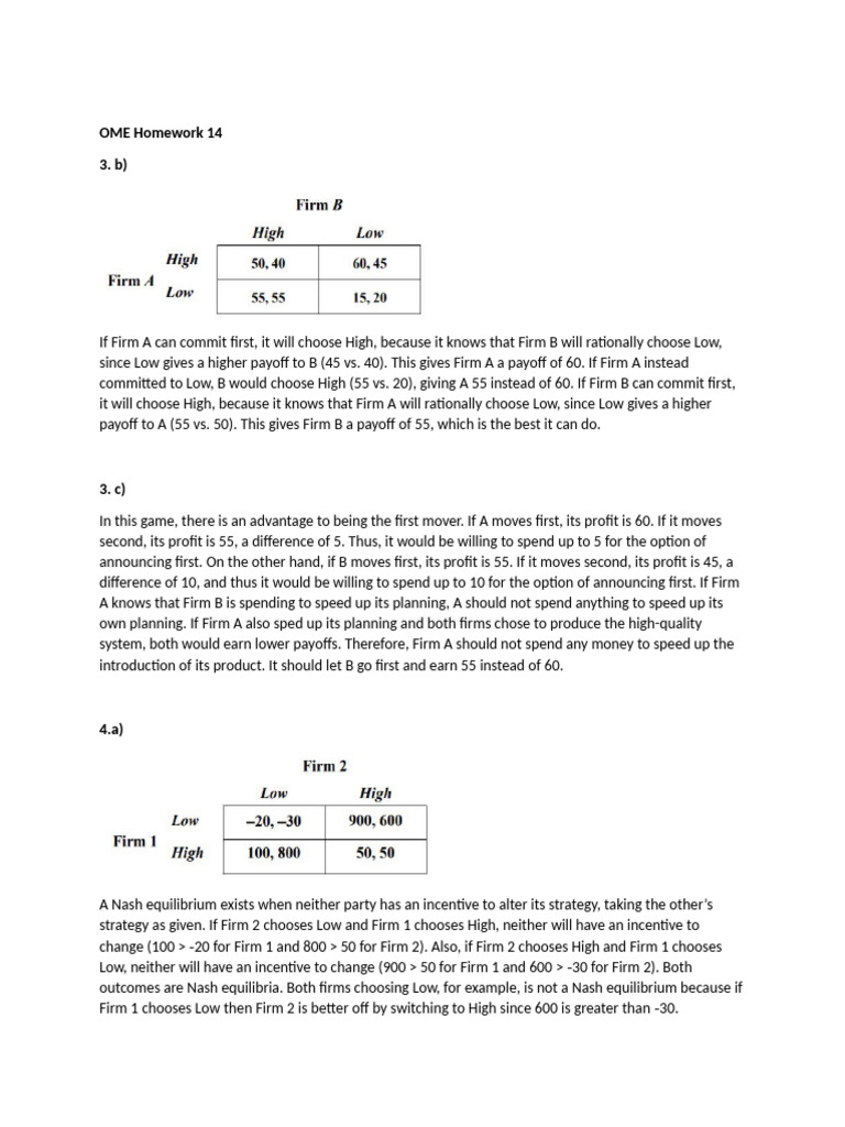 OME HW 14 Solution | PDF | Quantitative Research | Economies