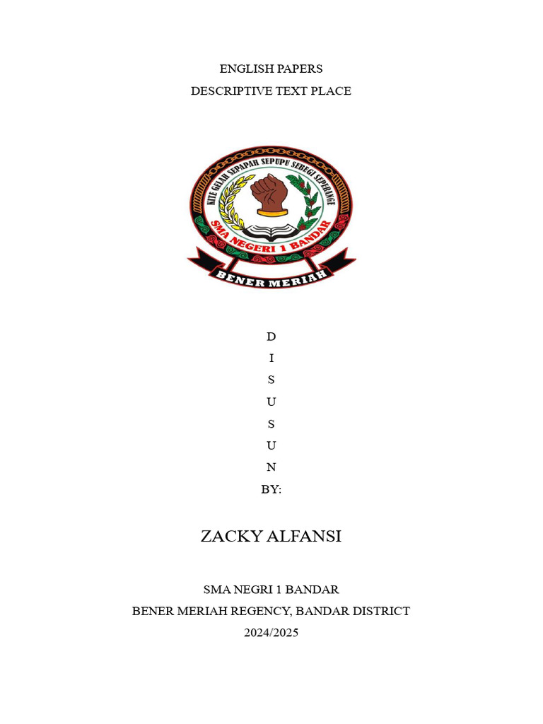 Makalah Bahasa Inggris 1 | PDF