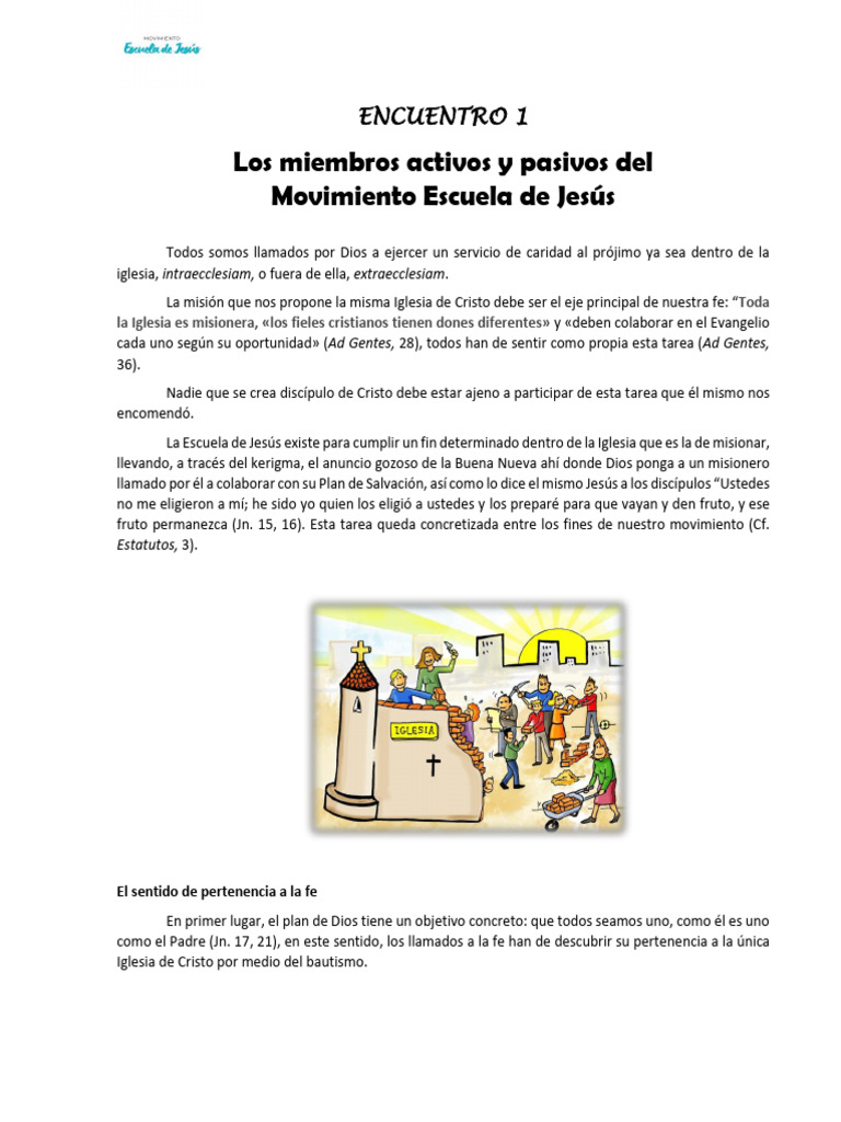 Formacion Encuentro 1 | PDF