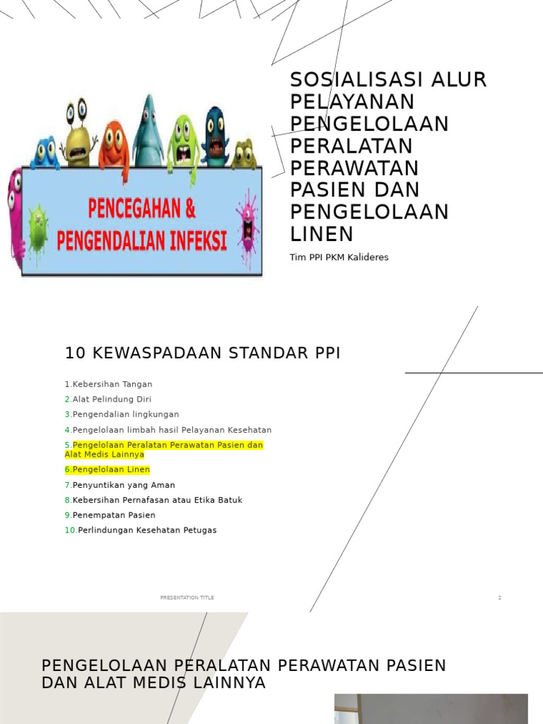 Pengelolaan Sterilisasi Dan Linen Monev Ukp Juni 2023 | PDF