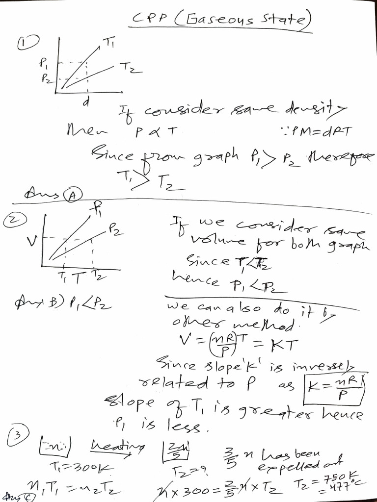 Gaseous State CPP Solution | PDF